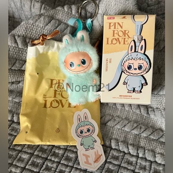 POP MART | Toys | Official Popmart Pin For Love Labubu Letter Ii | Poshmark